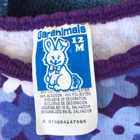 Garanimals | Shirts & Tops | Vintage Garanimals Purple Floral ...